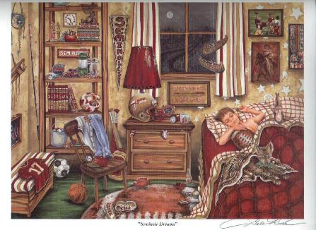 Framed Daniel Moore Alabama Football Prints - Seminole Dreams 9" x 12 ...