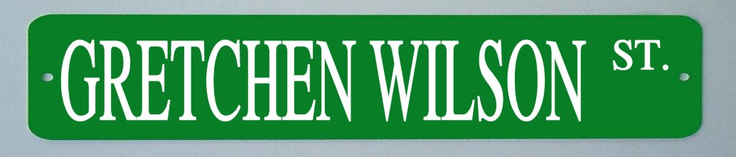 Framed Daniel Moore Alabama Football Prints - Gretchen Wilson street sign