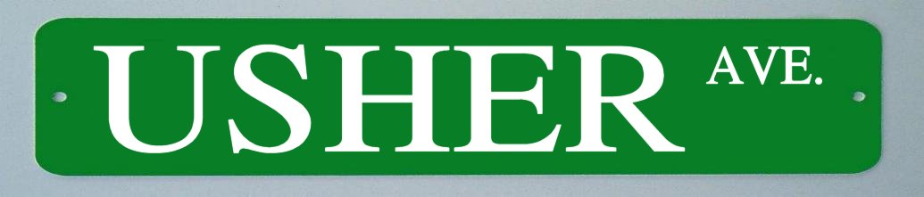 Framed Daniel Moore Alabama Football Prints - Usher street sign