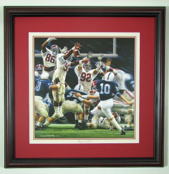Framed Daniel Moore Alabama Football Prints - Daniel Moore "Desperation ...
