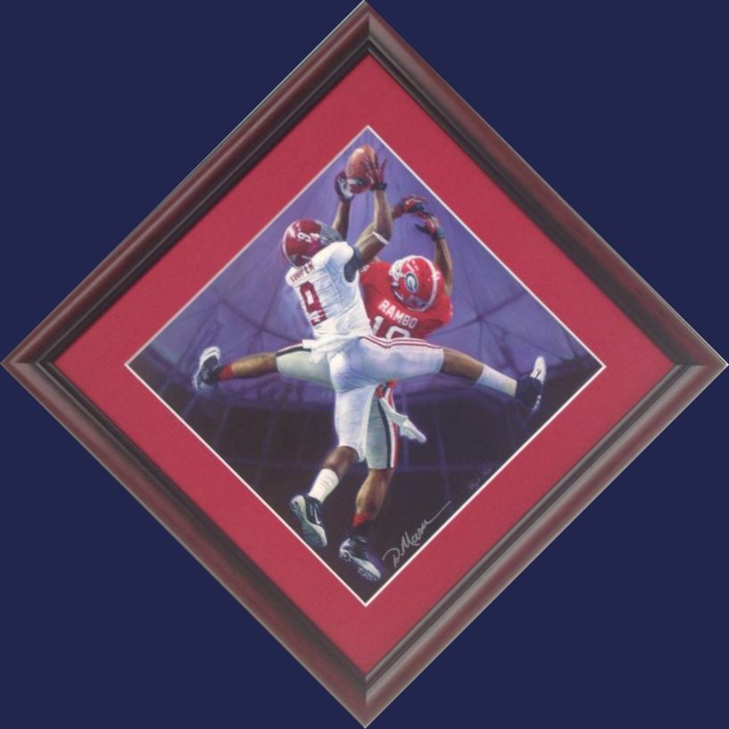 Framed Daniel Moore Alabama Football Prints - "High Tide" by Daniel ...