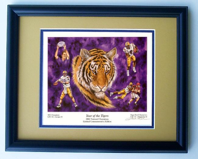 Framed Daniel Moore Alabama Football Prints - LSU Tigers Football ...